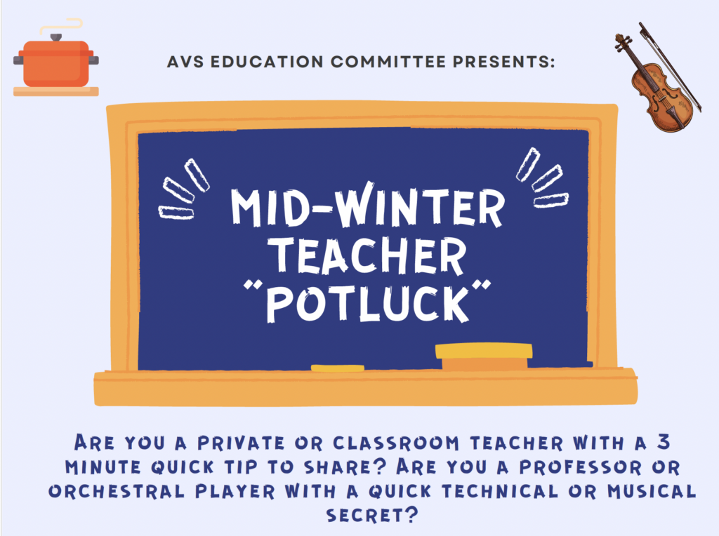 AVS Mid-Winter Teacher Potluck Recording - Welcome to the American ...